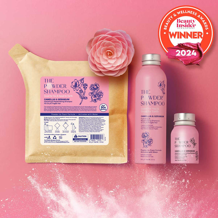 Travel powder shampoo mini bottles | The Powder Shampoo